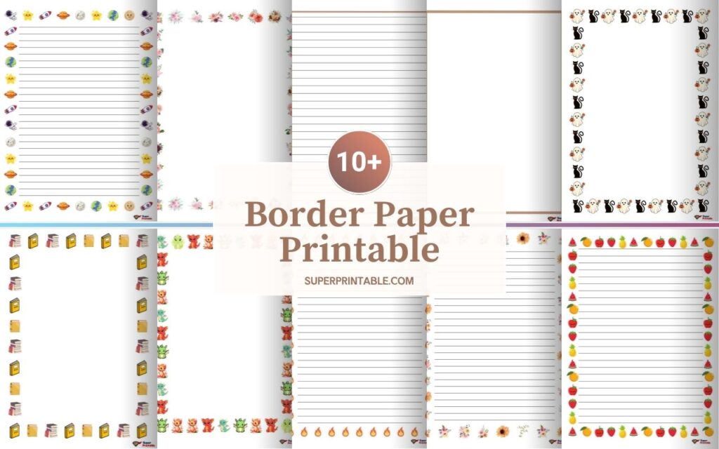 10+ Free Border Paper Printable - SuperPrintable