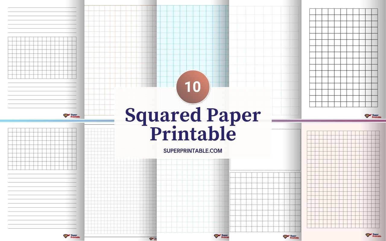 10 Free Squared Paper Printable - SuperPrintable