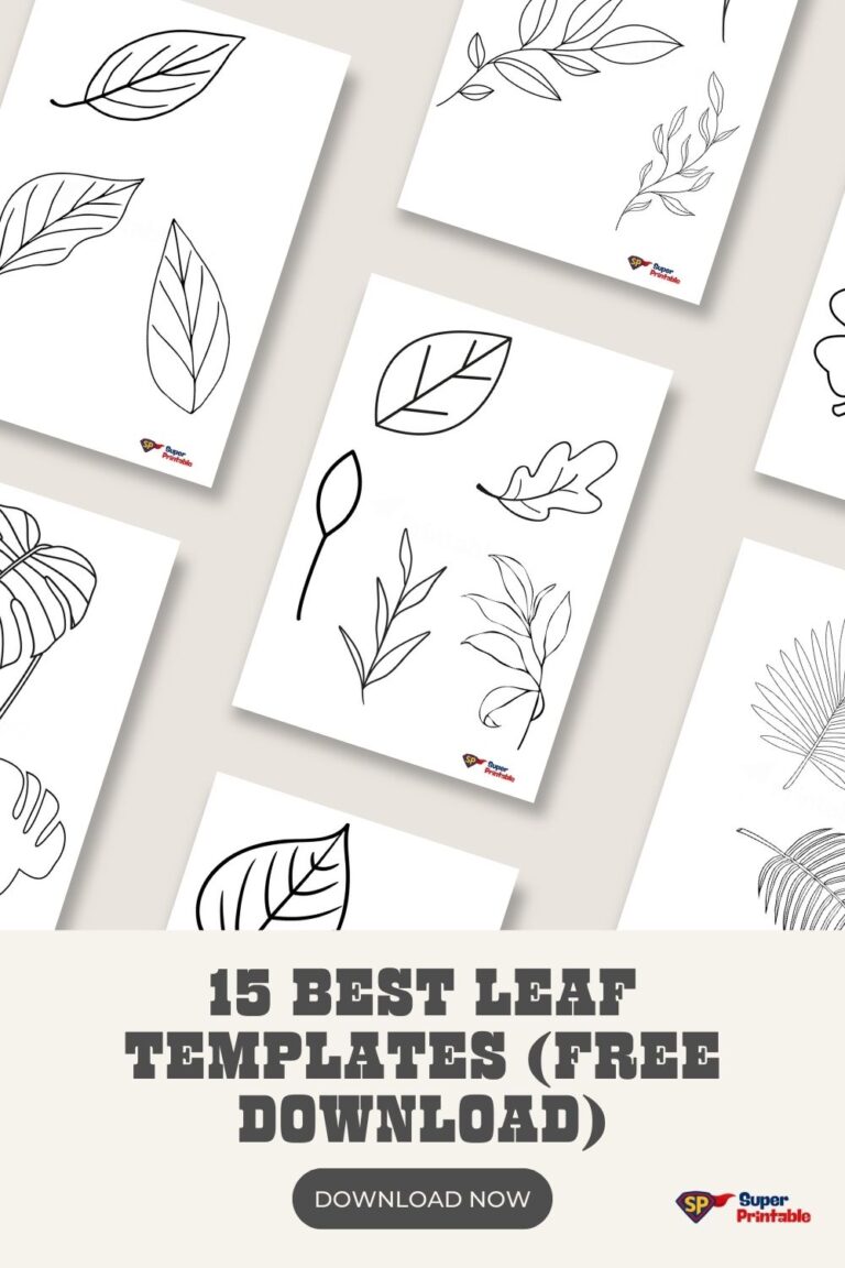 15 Best Leaf Templates (Free Download & Printable PDF)