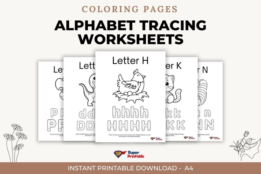 Alphabet Tracing Worksheets to Print and Enjoy