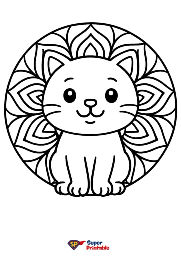 12 Pet Animal Mandalas Coloring Pages to Print and Enjoy