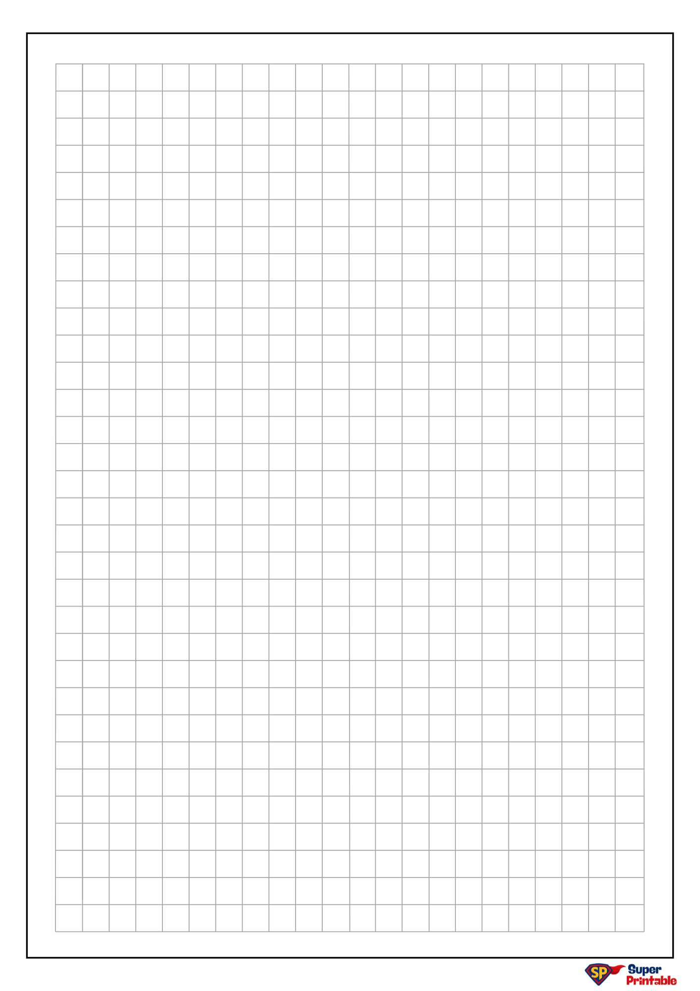 10 Free Squared Paper Printable - SuperPrintable