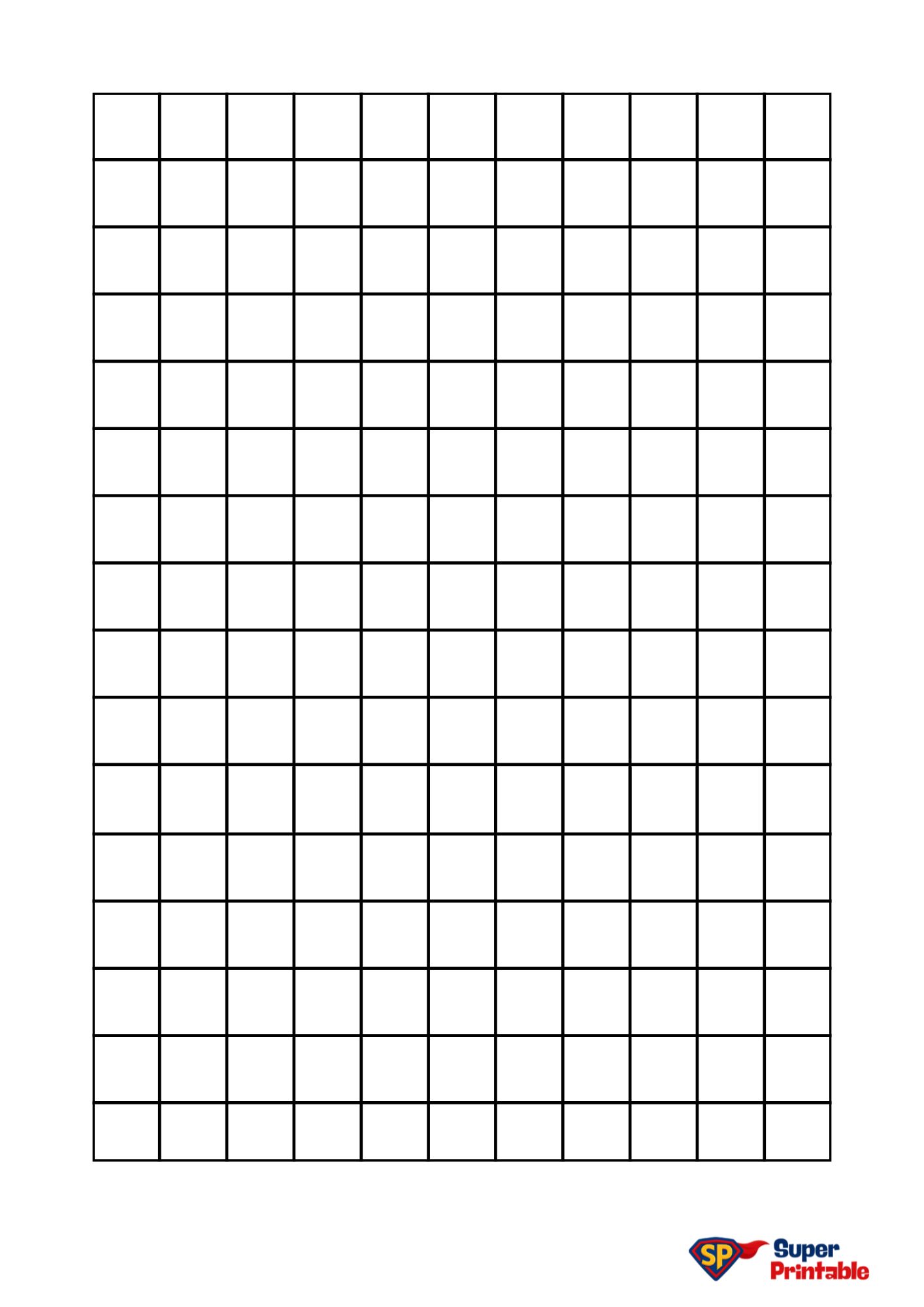 10 Free Squared Paper Printable - SuperPrintable