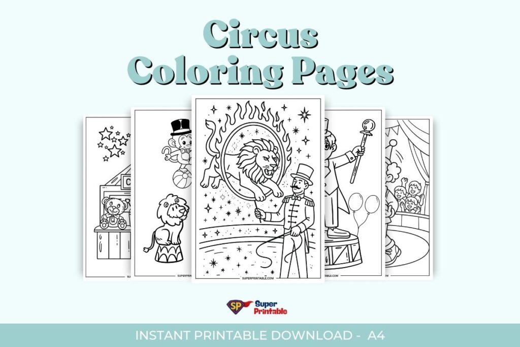 Circus Coloring Pages - Free PDF Printables