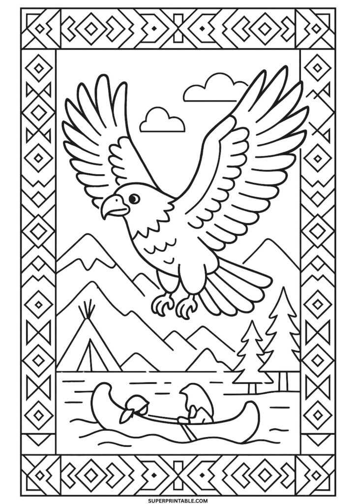 Indigenous Day Coloring Pages - Free PDF Printables - SuperPrintable