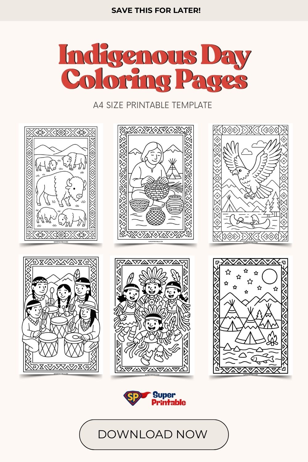 Indigenous Day Coloring Pages - Free PDF Printables - SuperPrintable