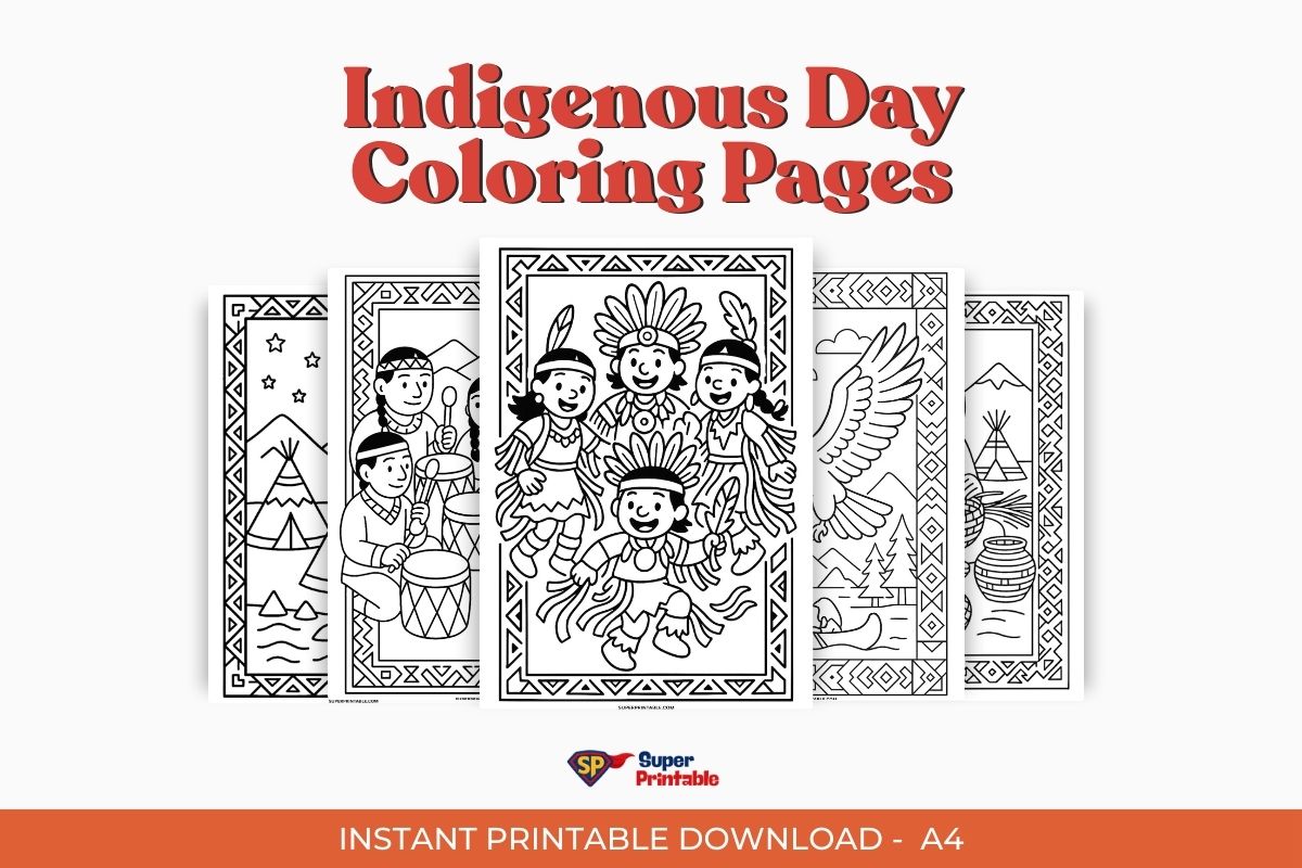 Indigenous Day Coloring Pages - Free PDF Printables - SuperPrintable