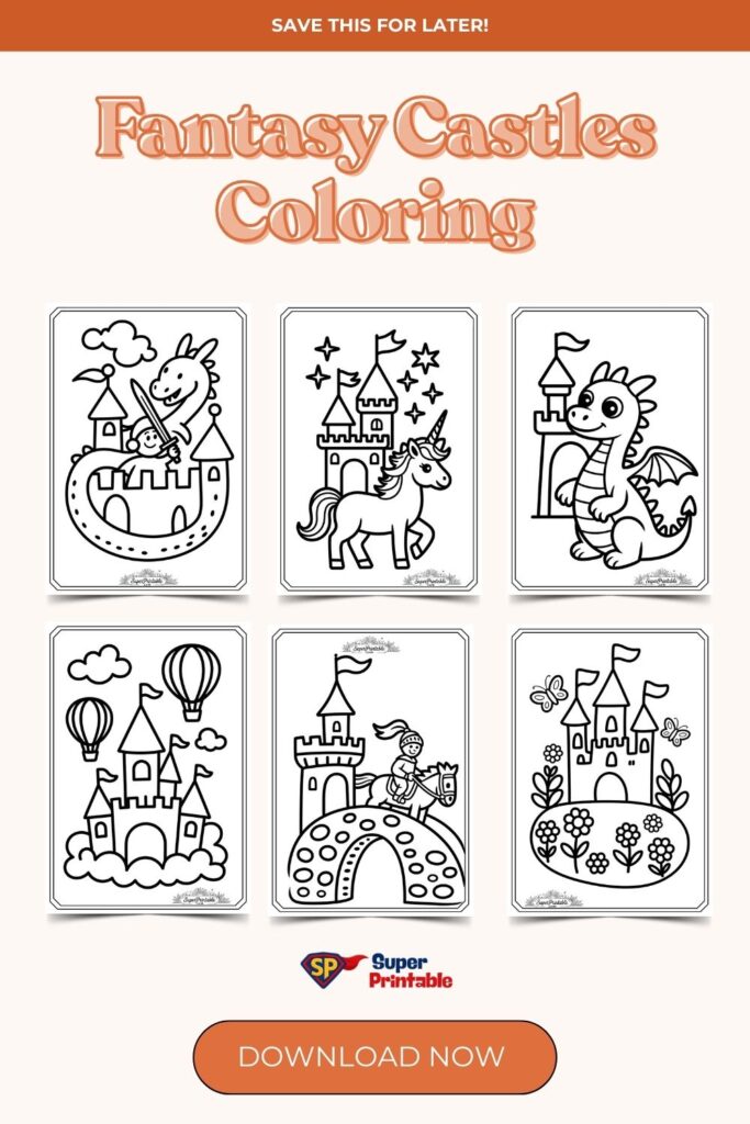 25 Fantasy Castles Coloring Pages | Free PDF Printables
