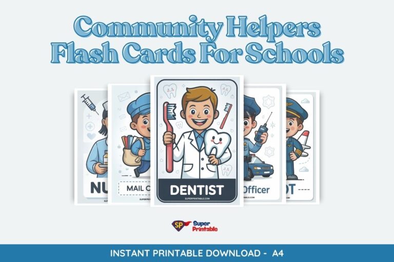 12 Community Helpers Flash Cards For Schools | Free PDF