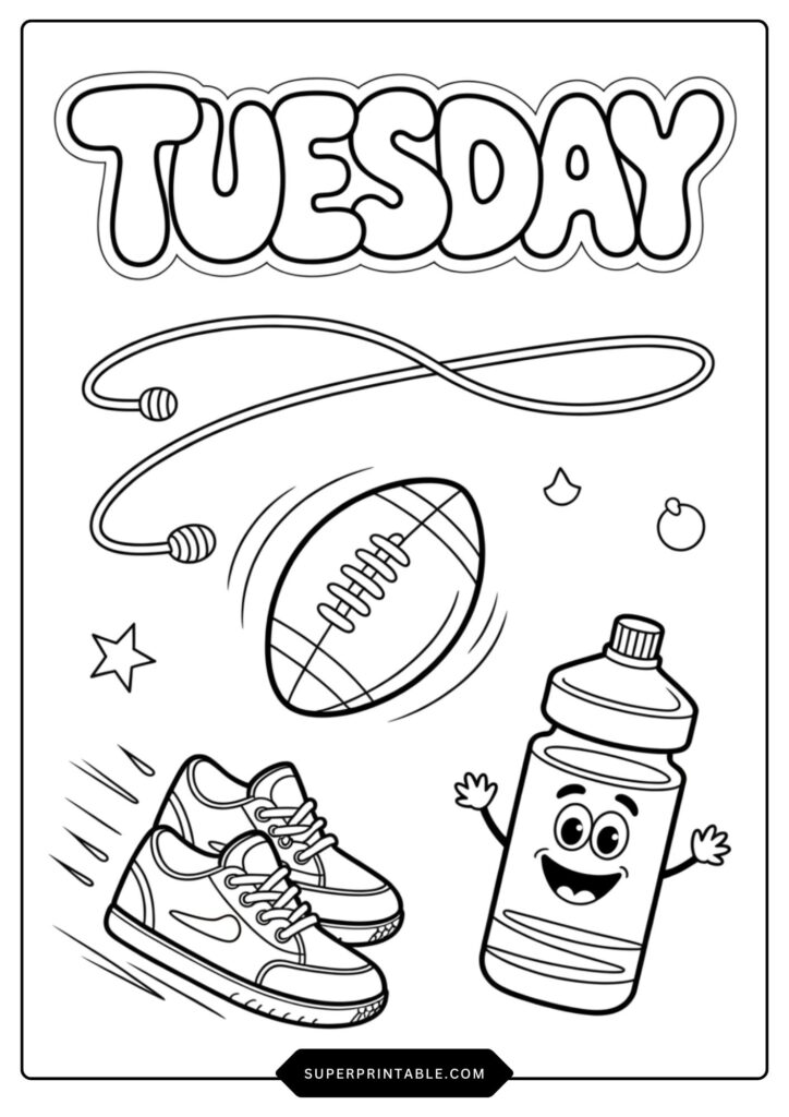 7 Days of the Week Coloring Pages | Free PDF Printables