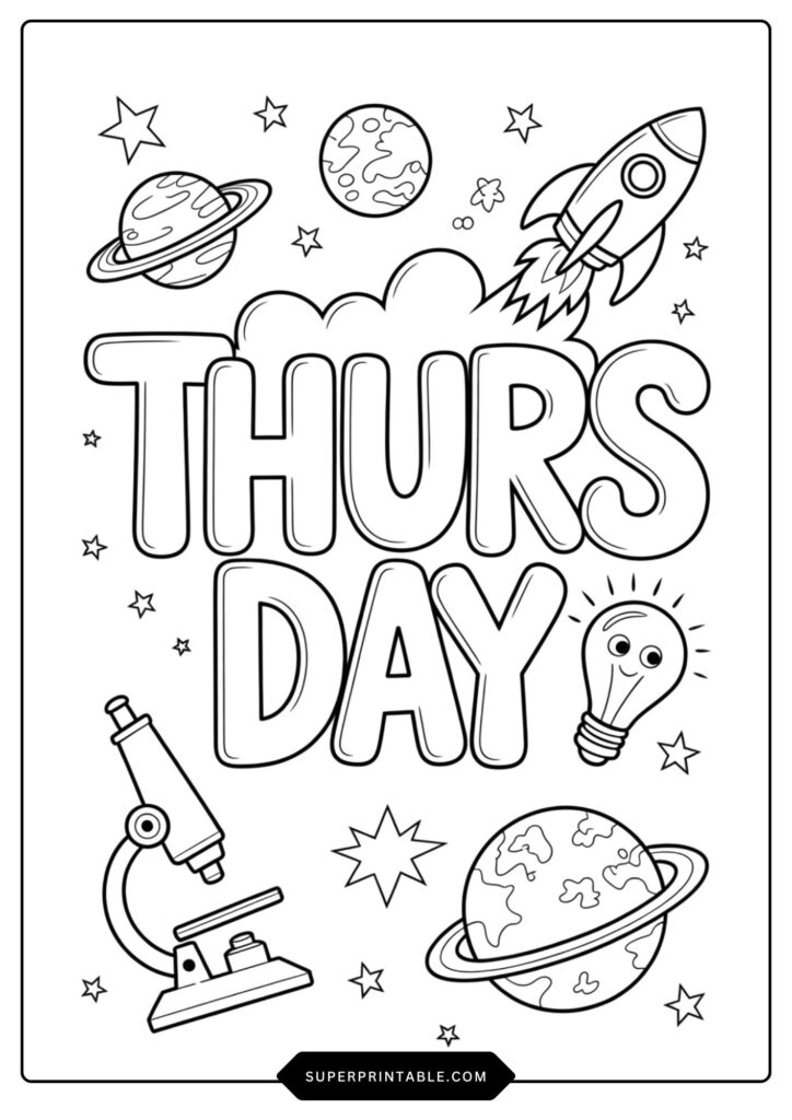 7 Days of the Week Coloring Pages | Free PDF Printables