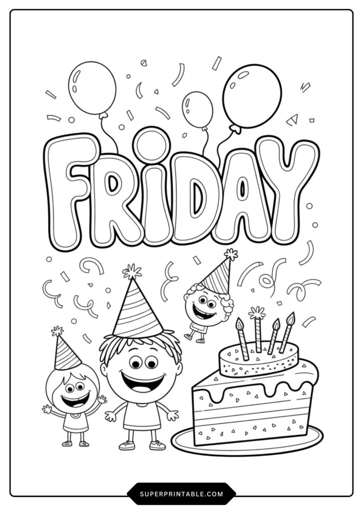 7 Days of the Week Coloring Pages | Free PDF Printables