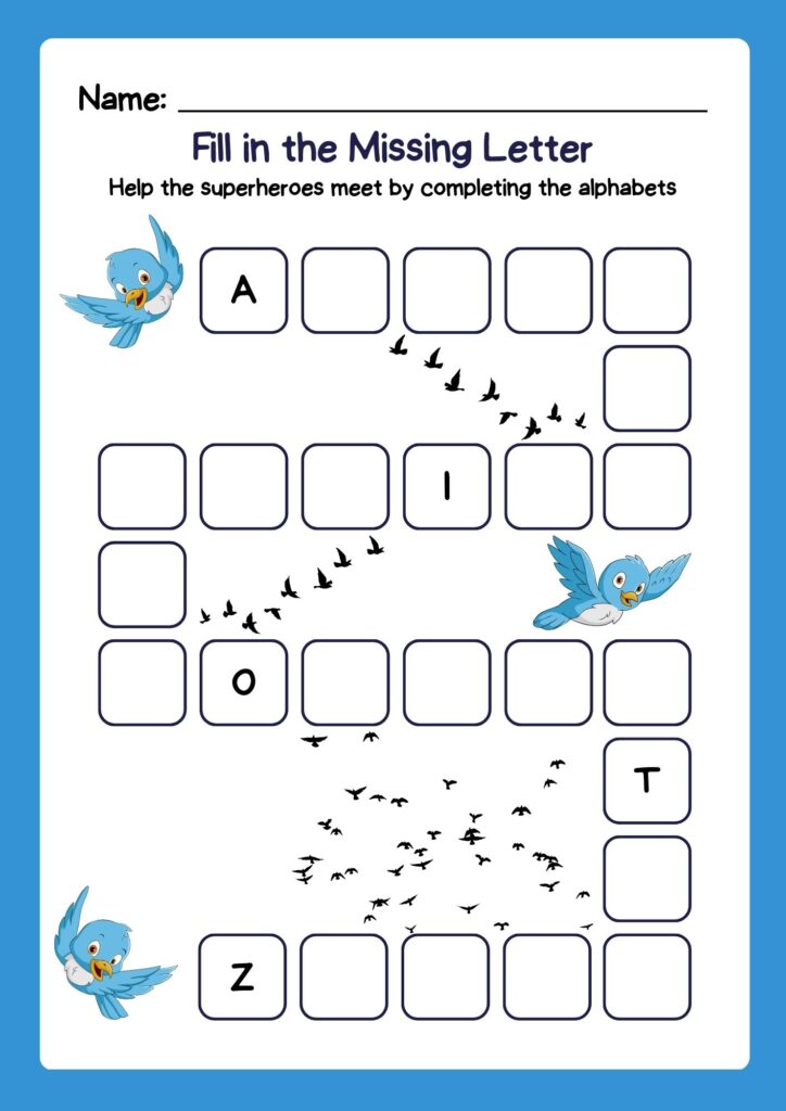 8 Fill in the Missing Letter | Free PDF Printables