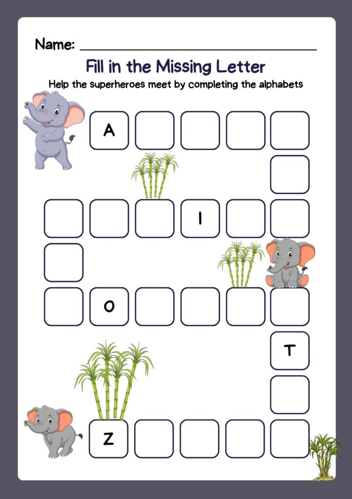 8 Fill in the Missing Letter | Free PDF Printables