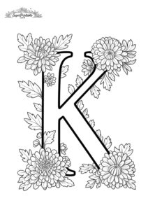 Floral Alphabet Coloring Pages | Free PDF Printables