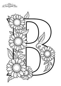 Floral Alphabet Coloring Pages | Free PDF Printables