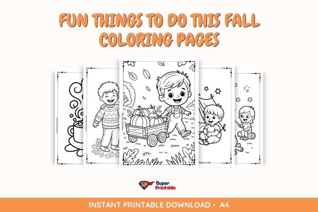 60+ Fun Things to Do This Fall Coloring Pages
