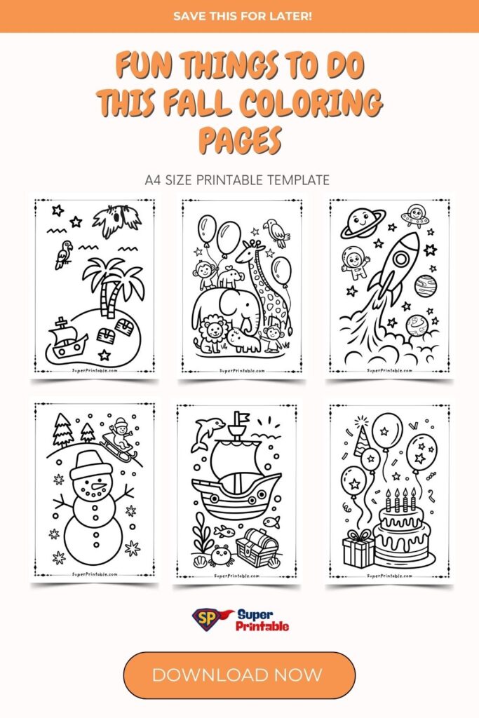 60+ Fun Things to Do This Fall Coloring Pages