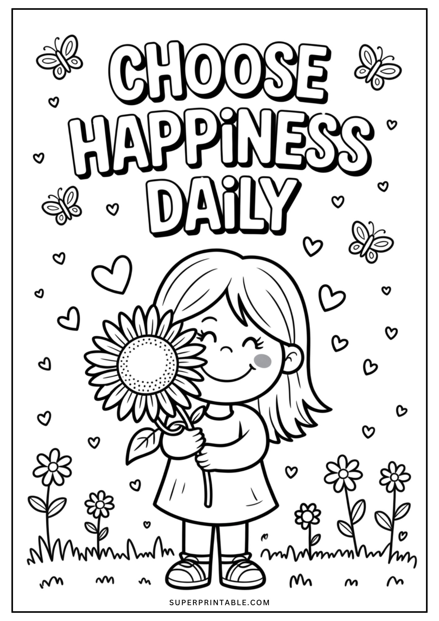20+ Girl Motivational Coloring Pages | Free PDF Printables