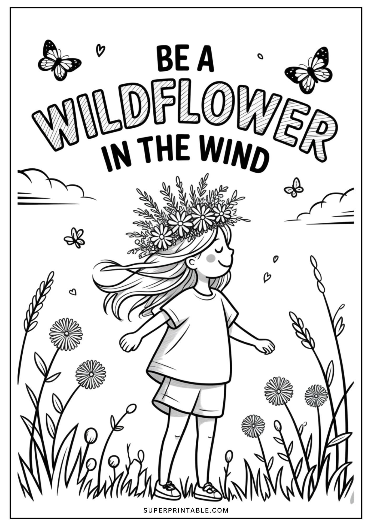 20+ Girl Motivational Coloring Pages | Free PDF Printables
