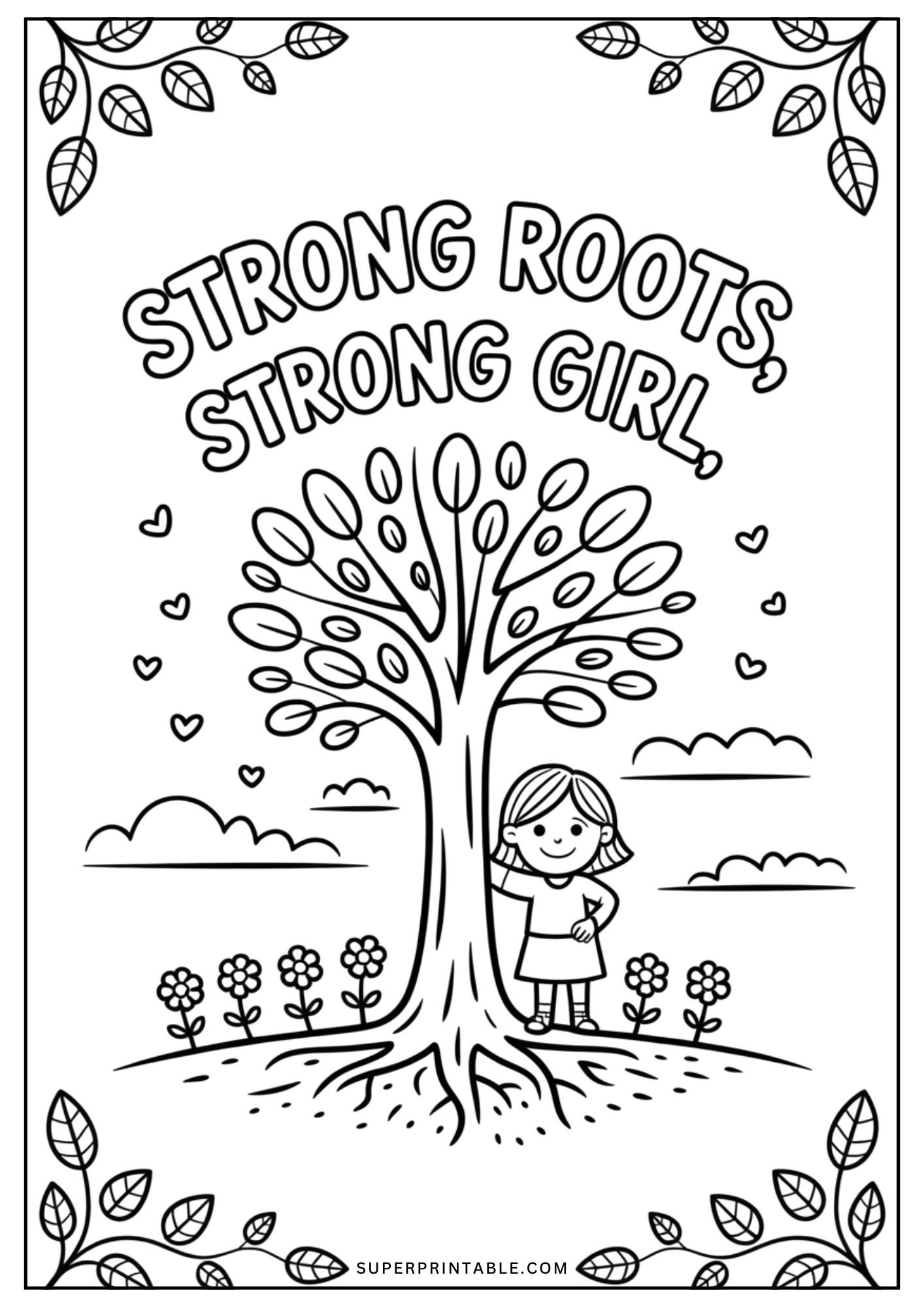 20+ Girl Motivational Coloring Pages | Free PDF Printables