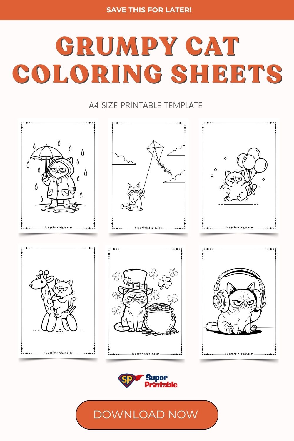 70 Funny Grumpy Cat Coloring Pages – Free Printables