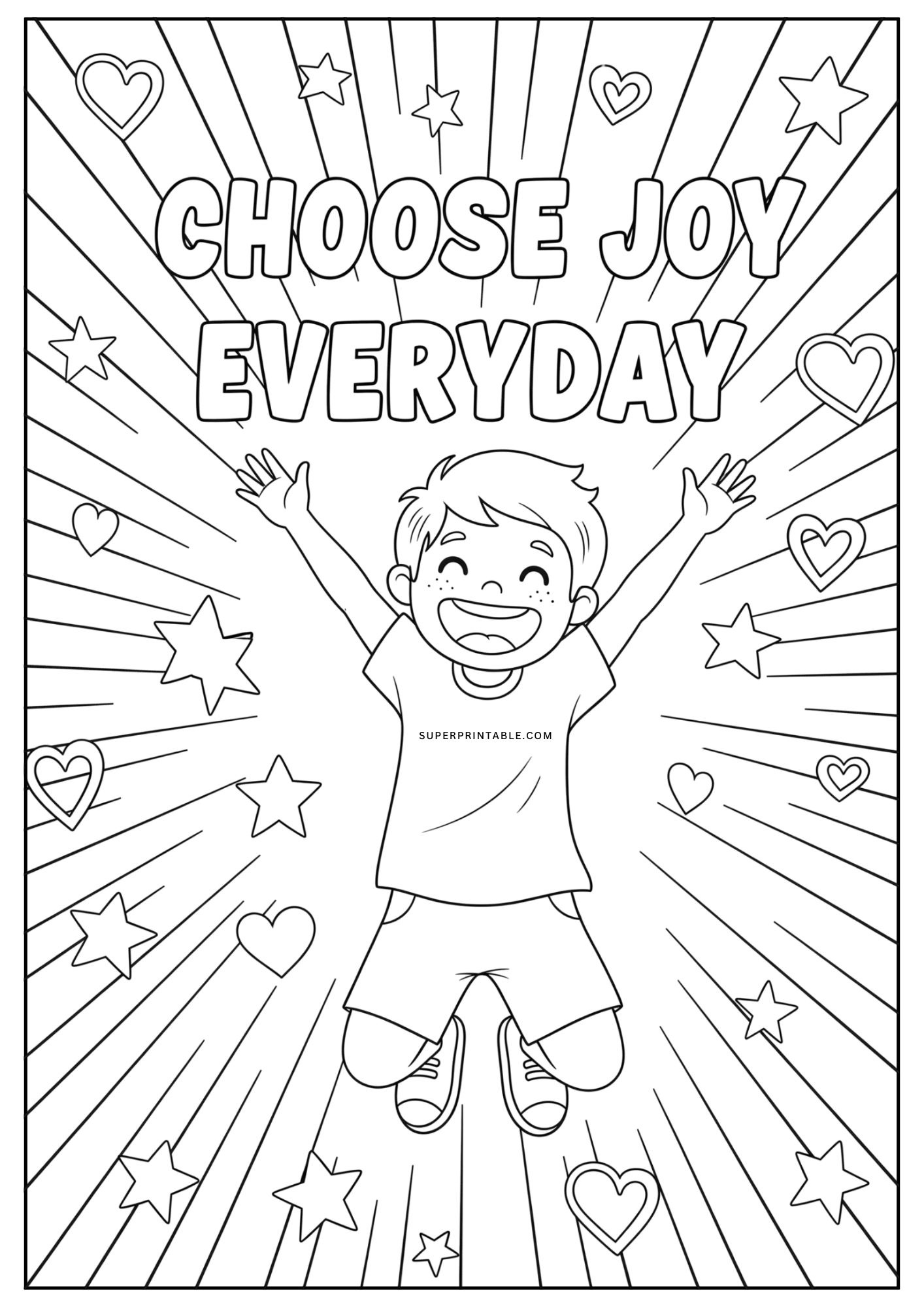20+ Motivational Boy Coloring Pages | Free PDF Printables