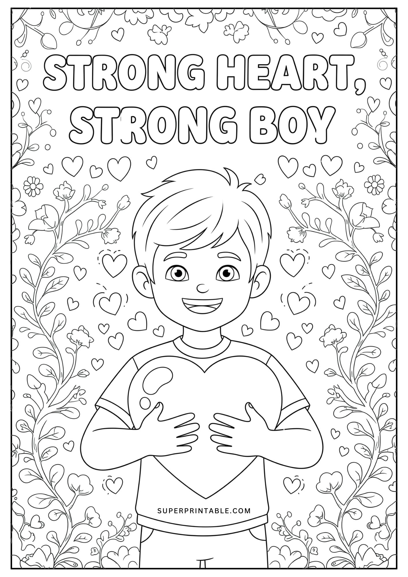 20+ Motivational Boy Coloring Pages | Free PDF Printables