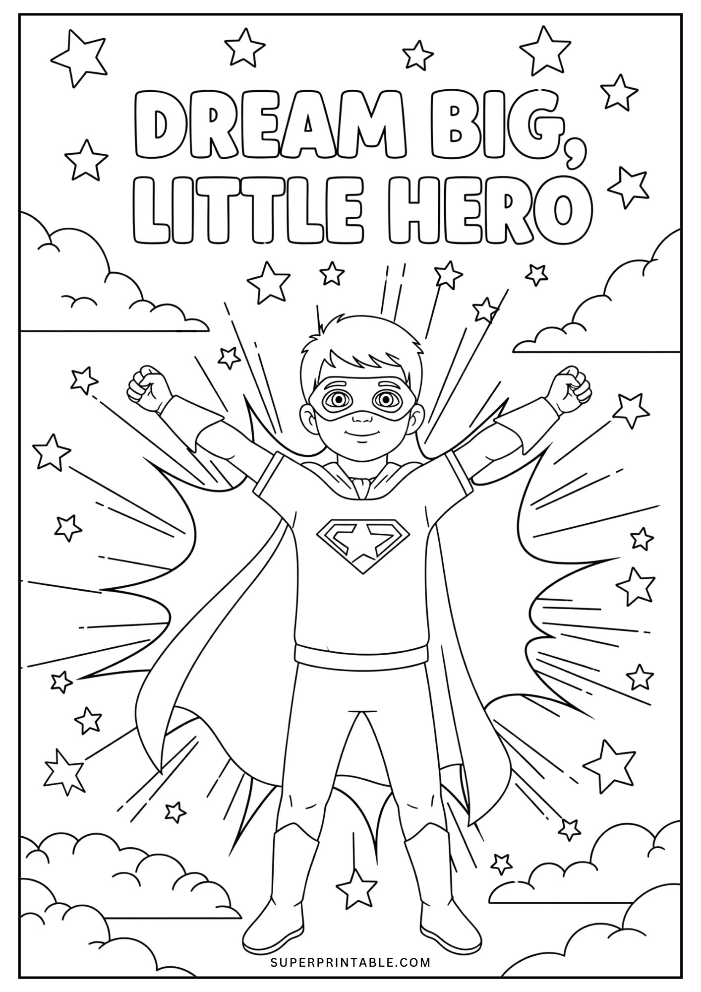 20+ Motivational Boy Coloring Pages | Free PDF Printables