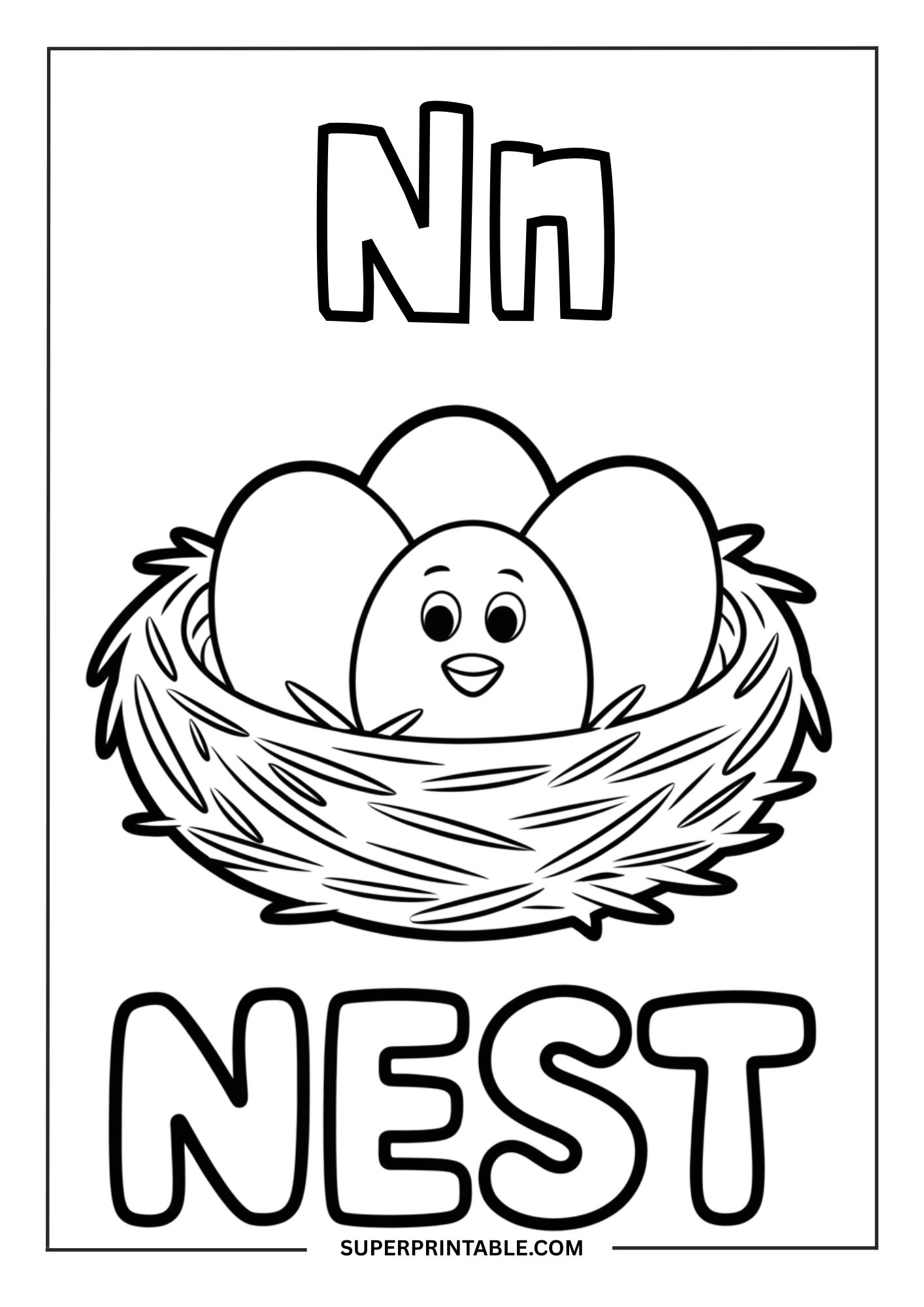 Printable Alphabet Coloring Pages (A to Z) | Free PDF Printables ...
