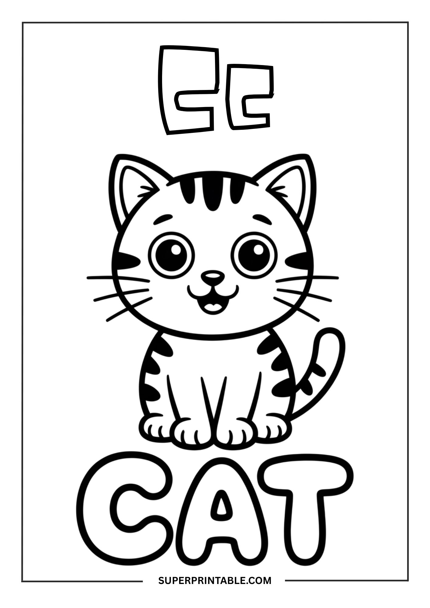 Printable Alphabet Coloring Pages (A to Z) | Free PDF Printables ...