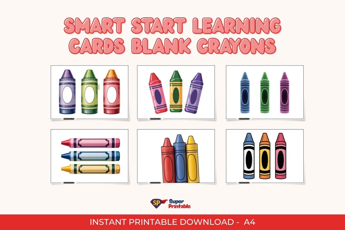 12+ Smart Start Learning Cards Blank Crayons | Free PDF