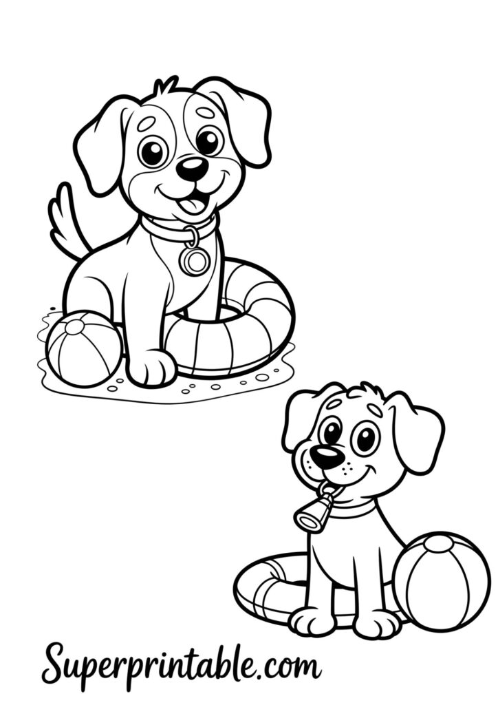 Super Pups Saving City Coloring Pages | Free PDF Printables