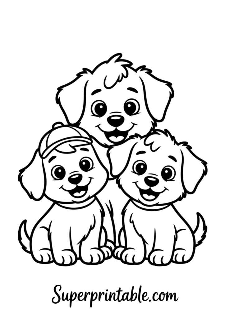 Super Pups Saving City Coloring Pages | Free PDF Printables