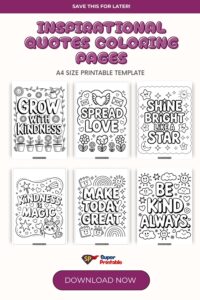 20 Inspirational Quotes Coloring Pages | Free PDF Printables