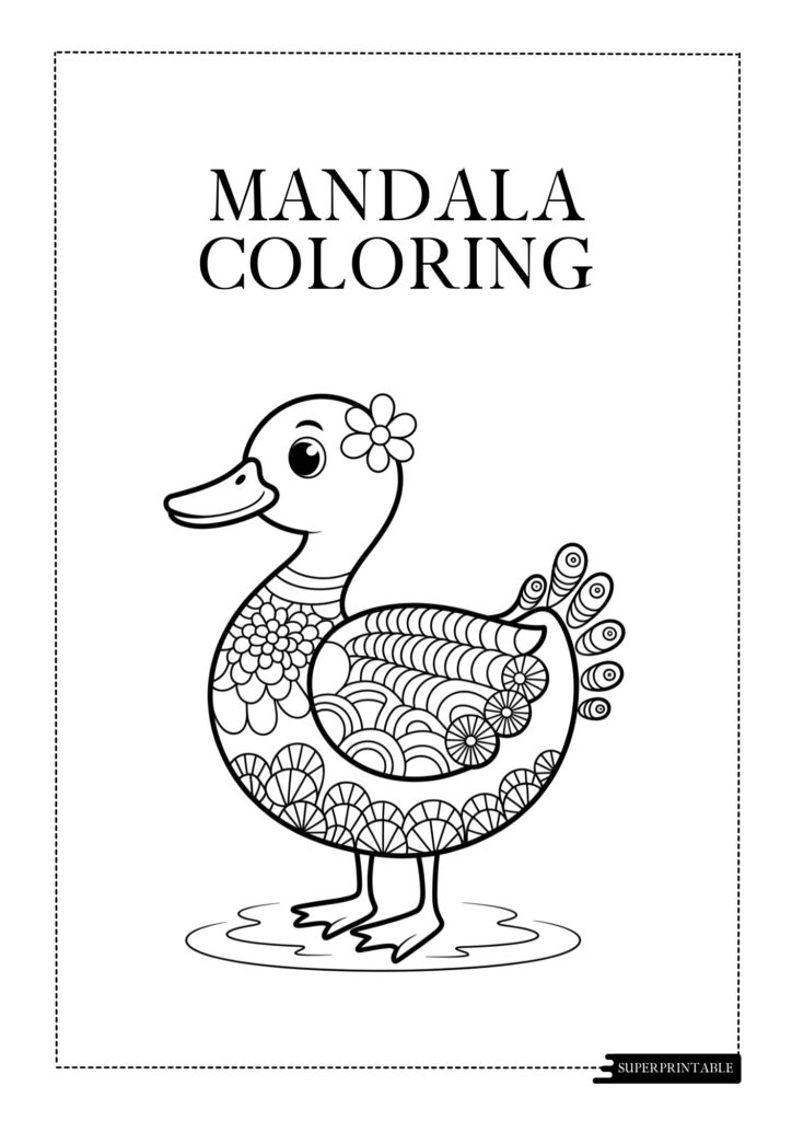 10+ Birds Mandala Coloring Worksheet | Free PDF Printables