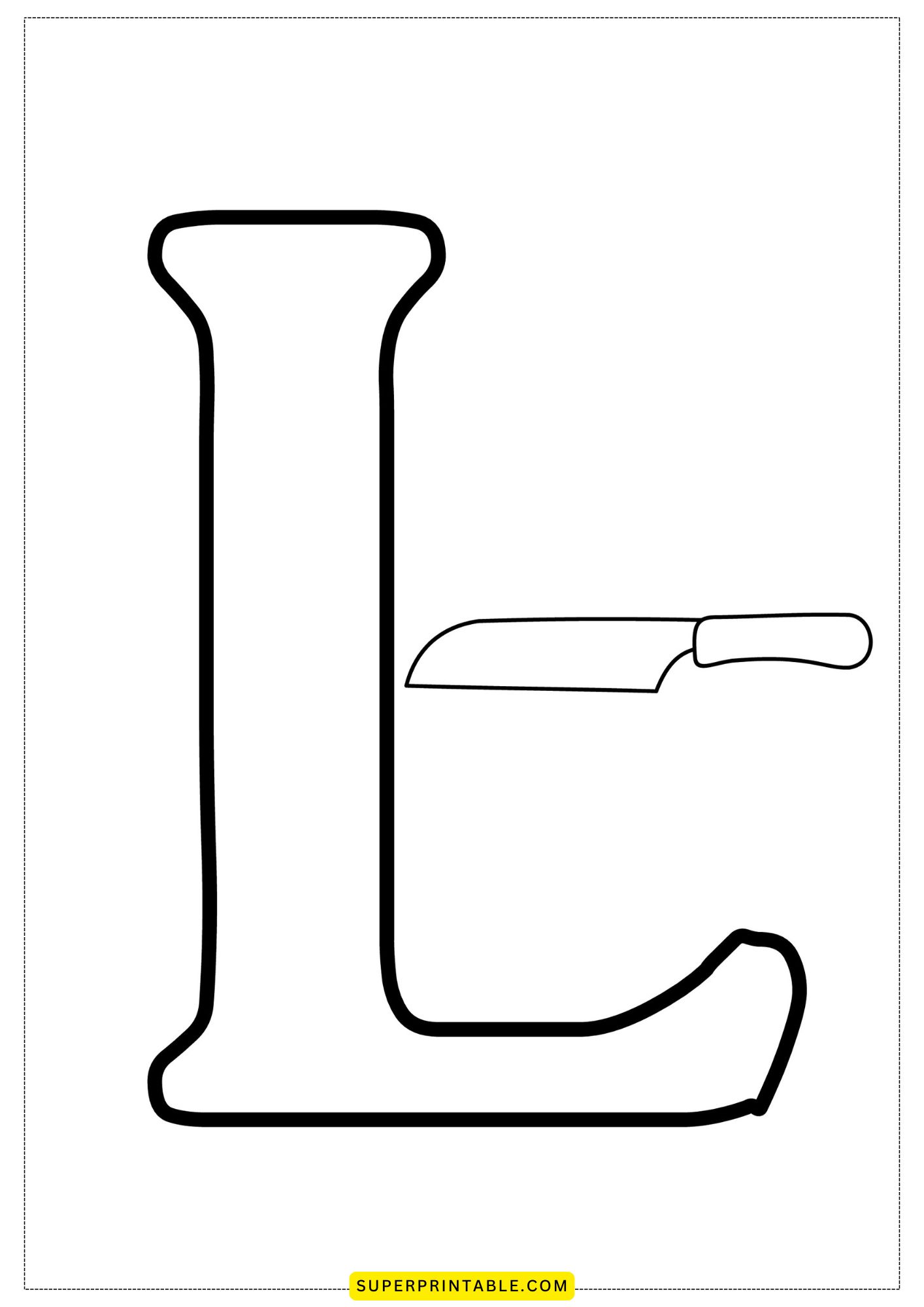 8 Bubble Letter - L Coloring Pages | Free PDF Printables