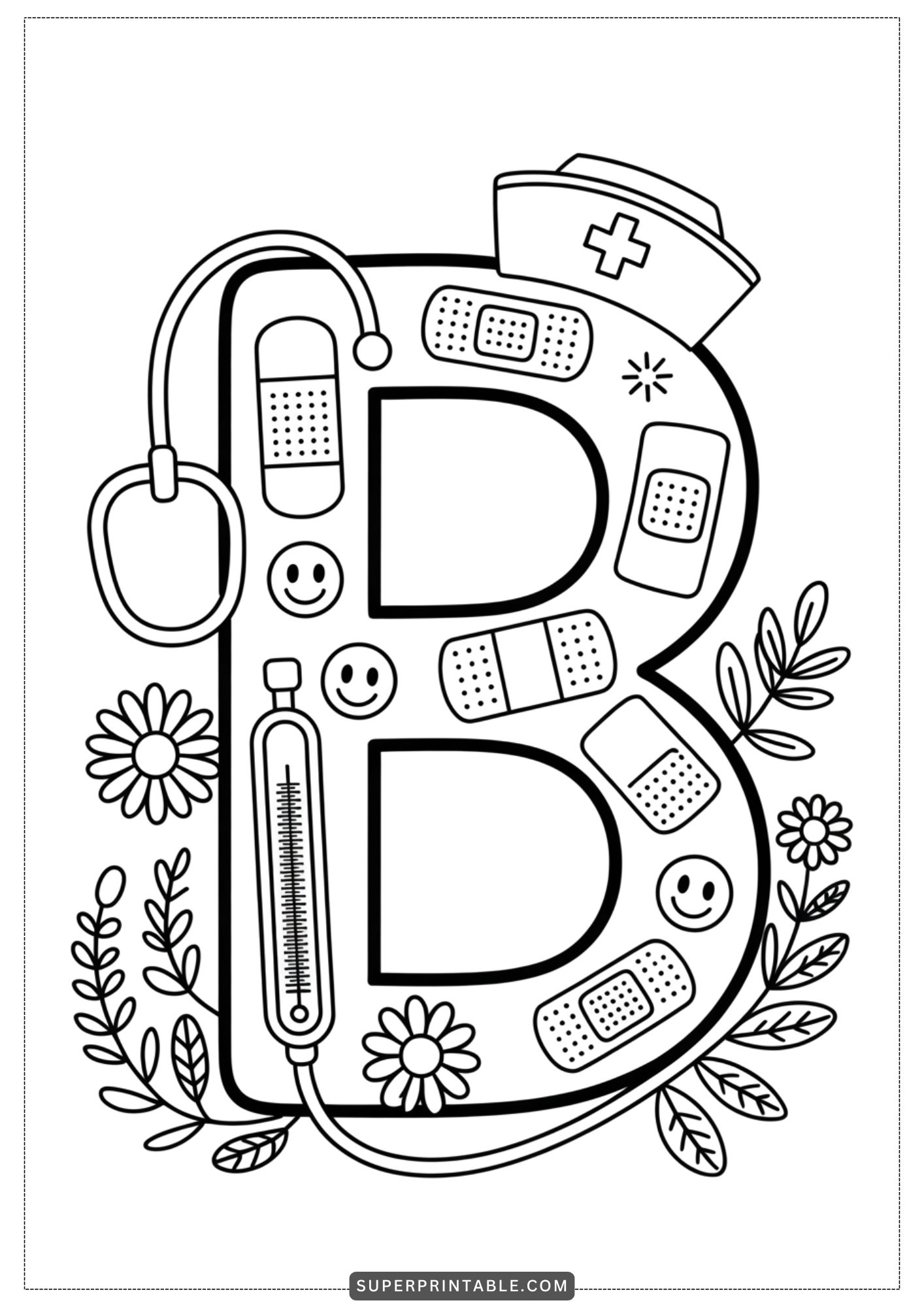 30 Letter B Coloring Pages (Free PDF Printables)