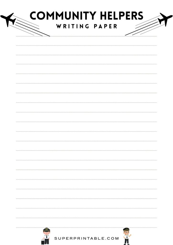 10+ Community Helpers Writing Paper | Free PDF Printables