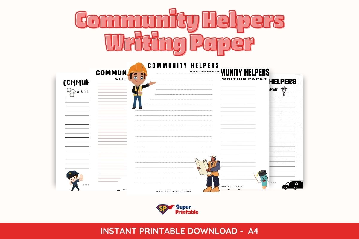 10+ Community Helpers Writing Paper | Free PDF Printables