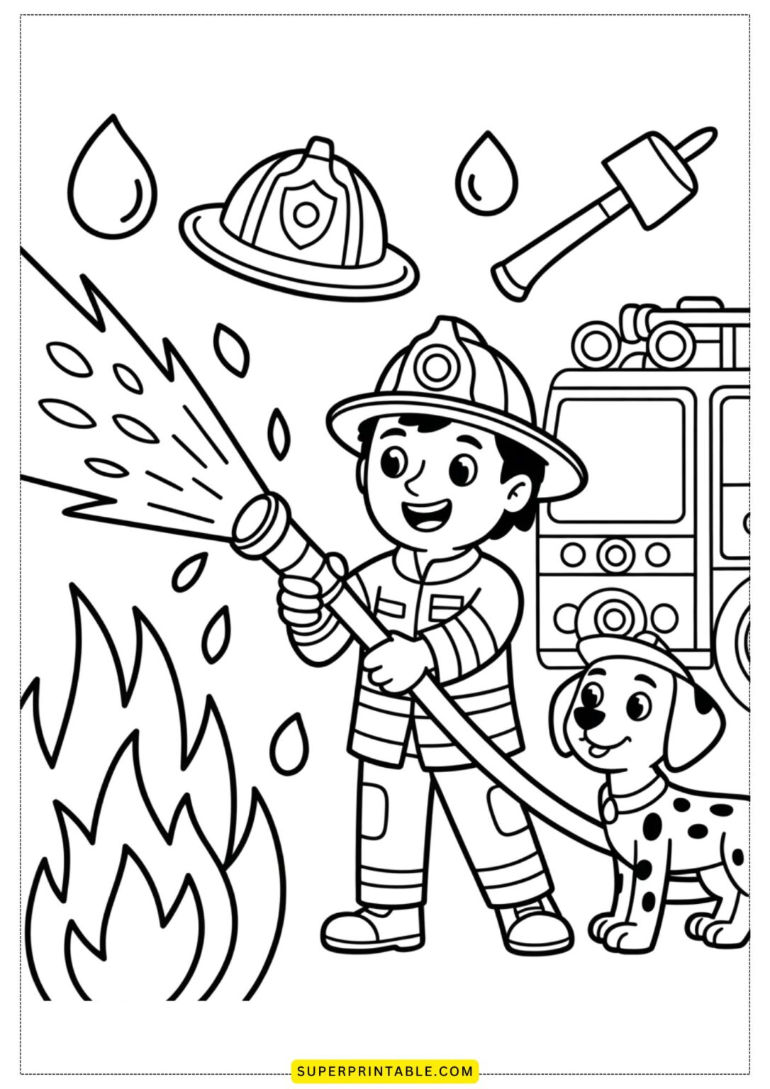 30+ Community Professions Coloring Pages | Free PDF Printables