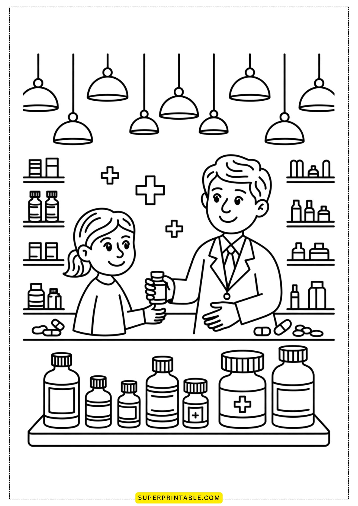30+ Community Professions Coloring Pages | Free PDF Printables