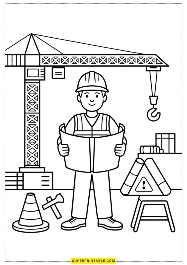30+ Community Professions Coloring Pages | Free PDF Printables