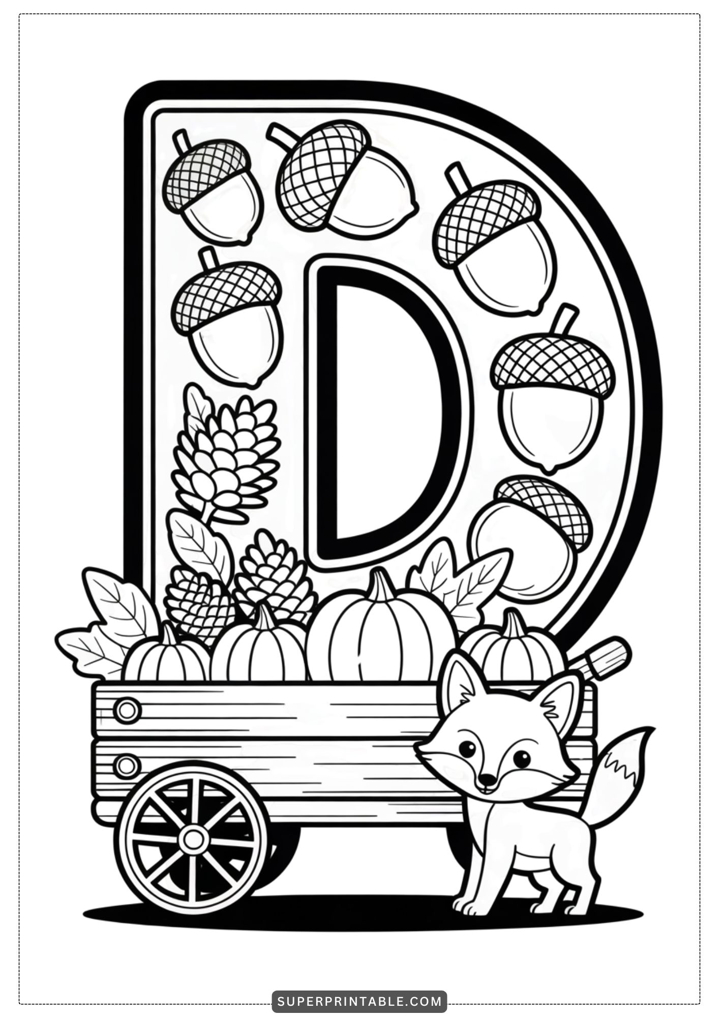 Cozy November Alphabet Coloring Pages | Free PDF Printables