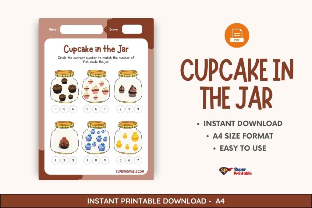 Cupcake in the Jar | Free PDF Printables