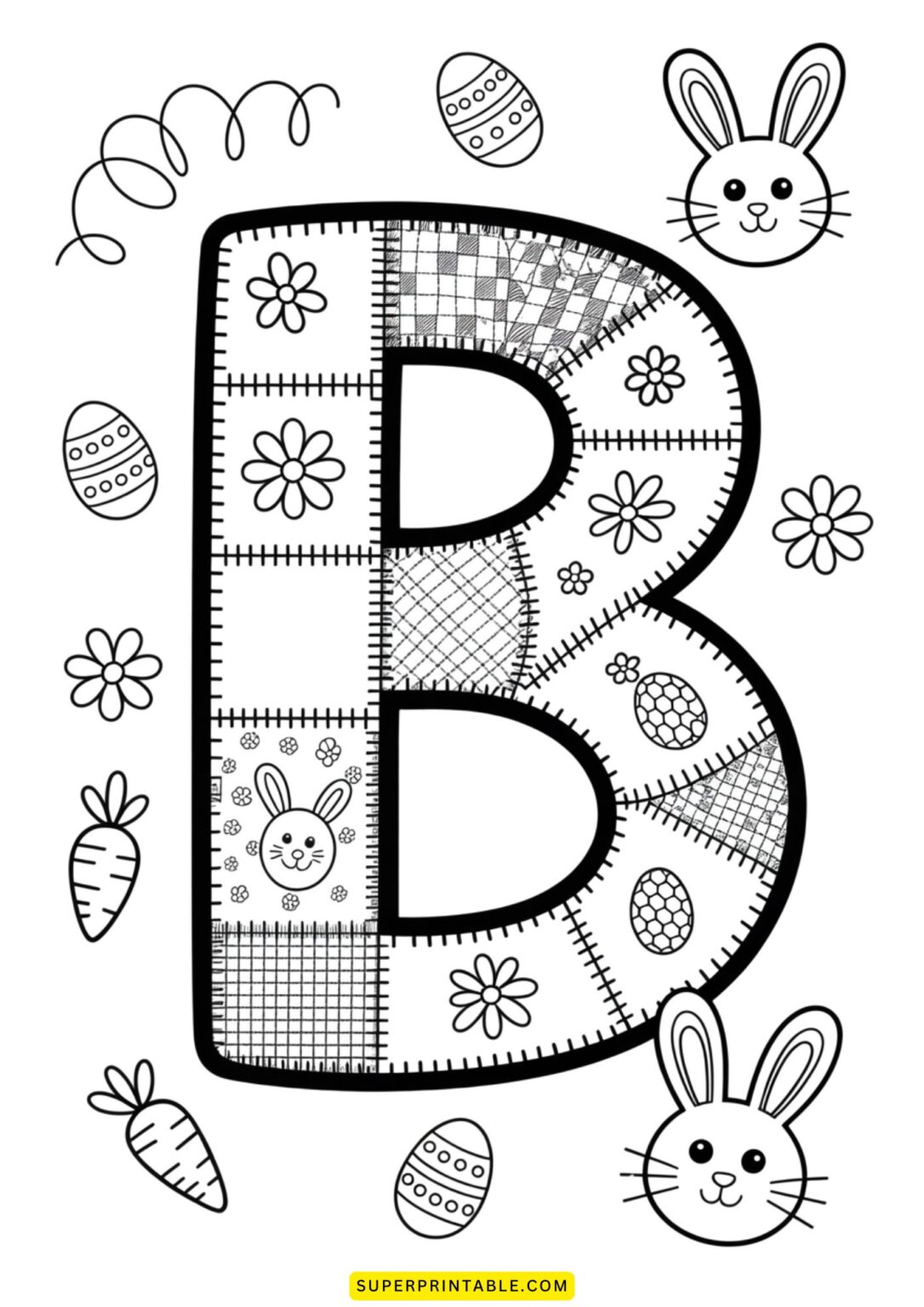 30 Letter B Coloring Pages (Free PDF Printables)