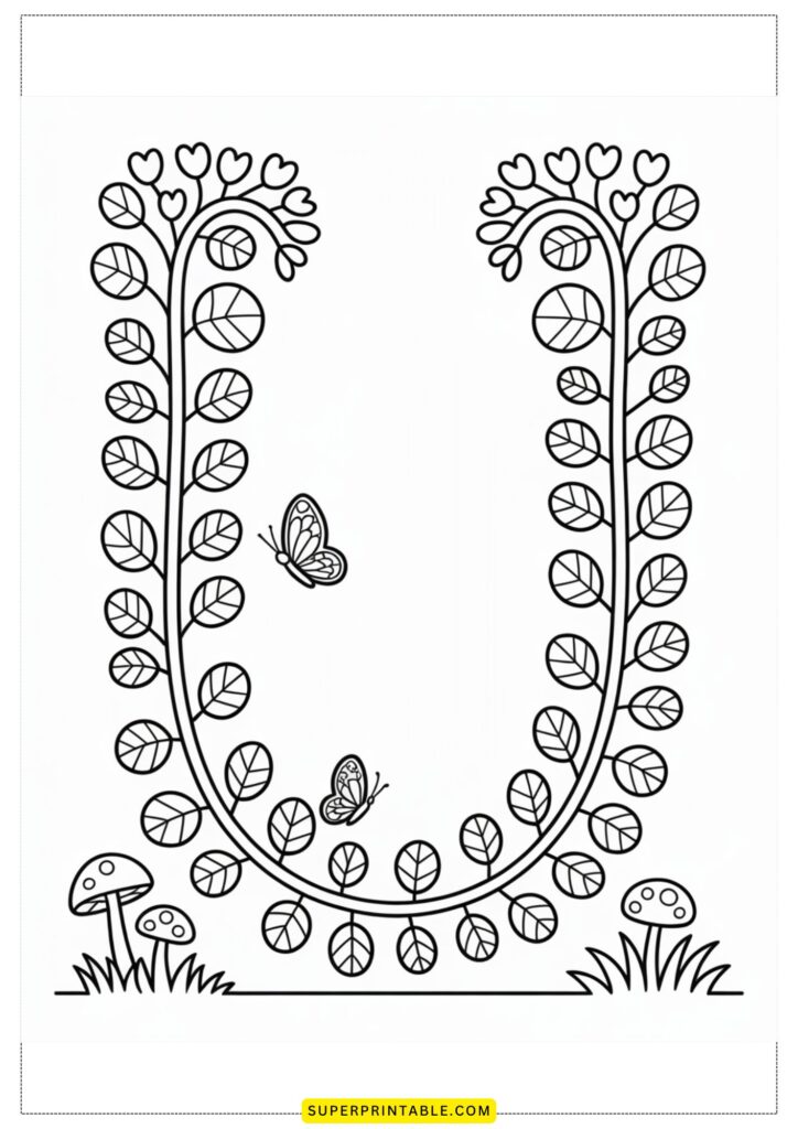 Garden Letters A–Z Coloring Pages | Free PDF Printables