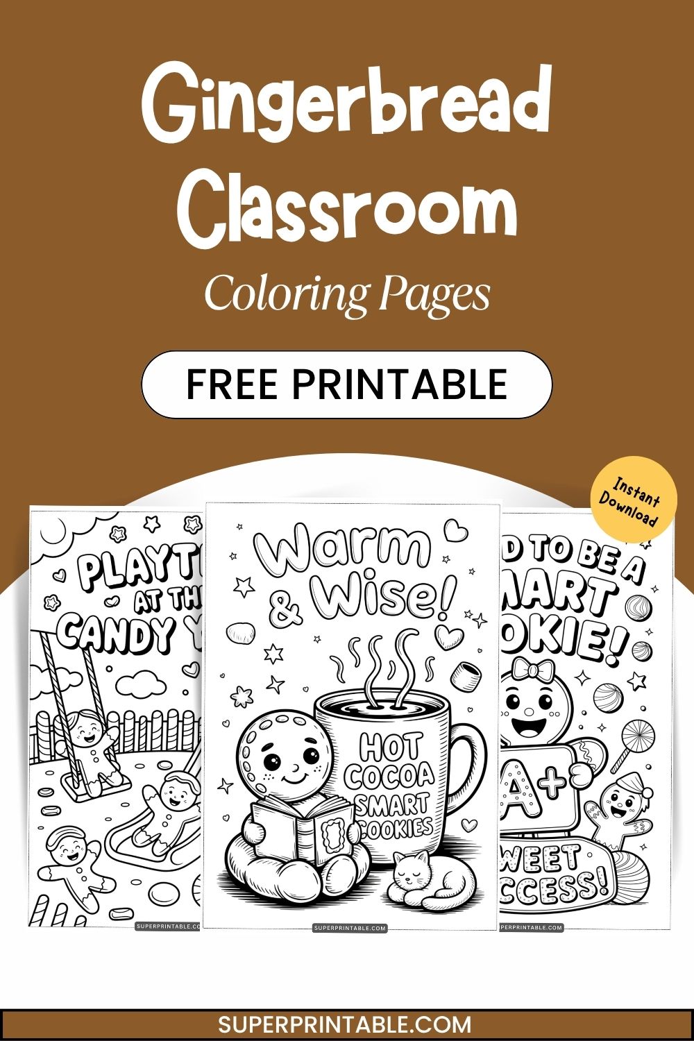 10+ Gingerbread Classroom Coloring Pages | Free PDF Printables
