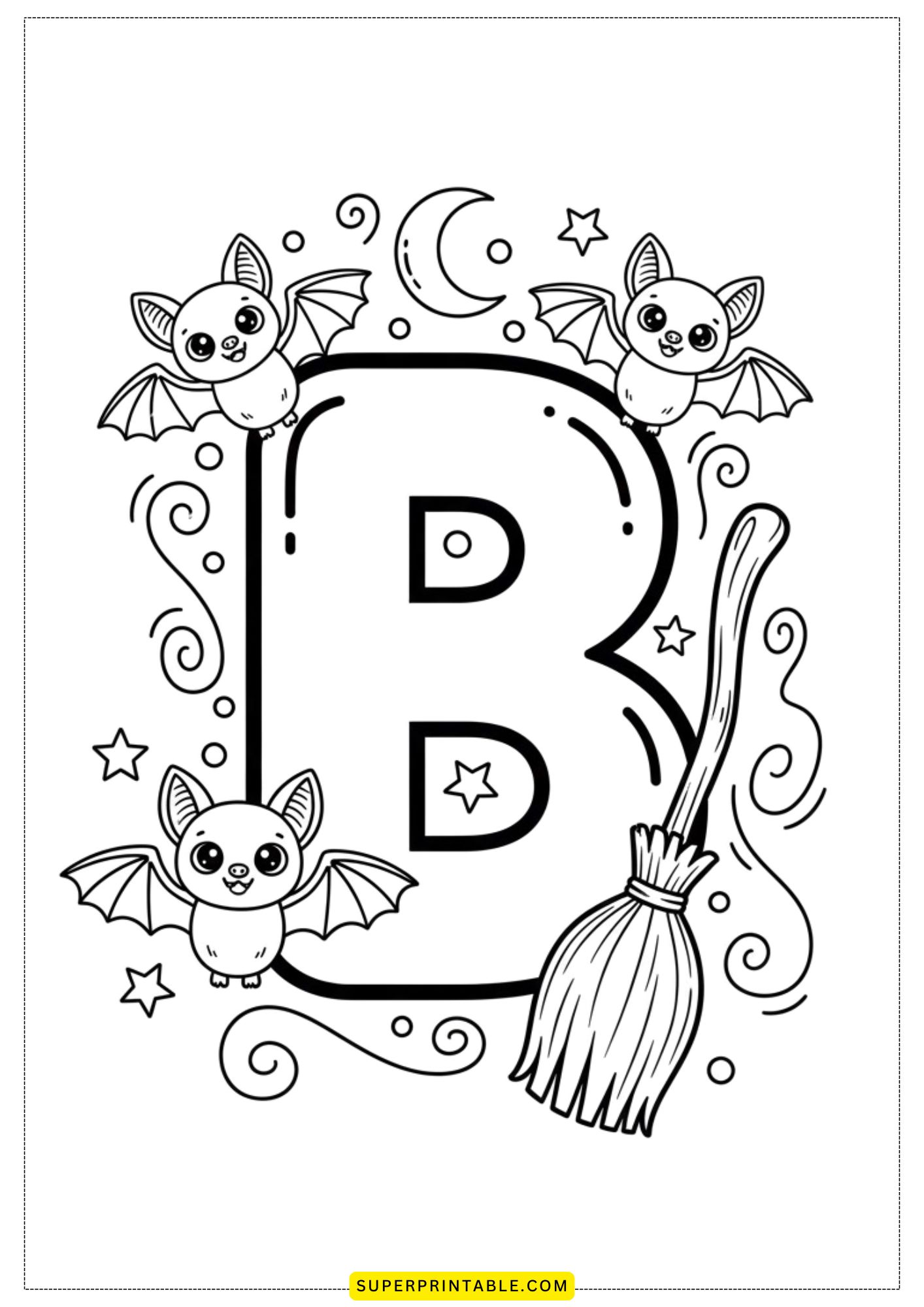Halloween Alphabet Coloring Pages | Free PDF Printables