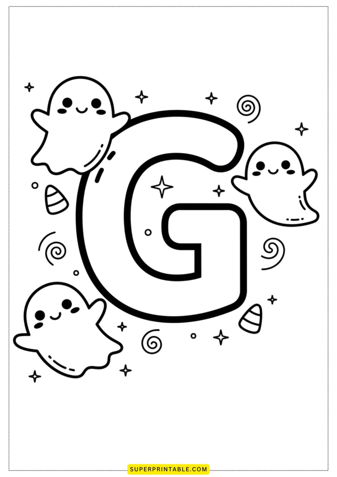 Halloween Alphabet Coloring Pages | Free PDF Printables